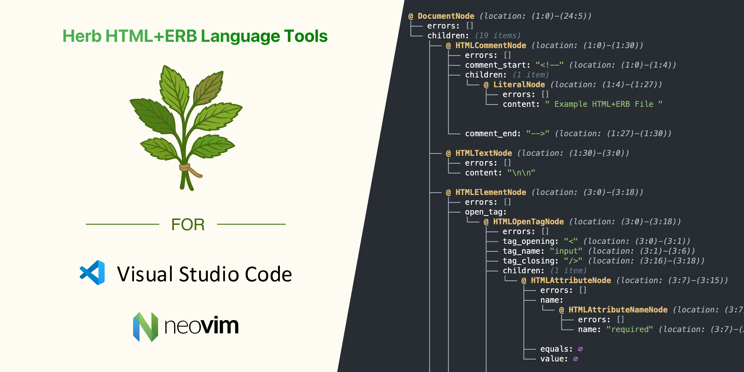 Herb Language Server and Visual Studio Code Extension | Marco Roth